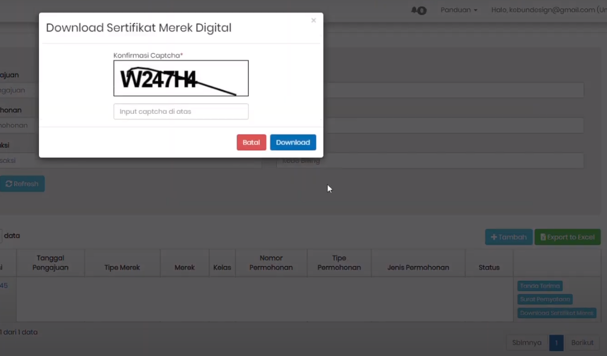 Cara Download Sertifikat Merek, 3 Menit Selesai